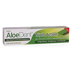 Aloe Dent Toothpaste Fluoride Free Triple Action 100ml – Unique Wholefood