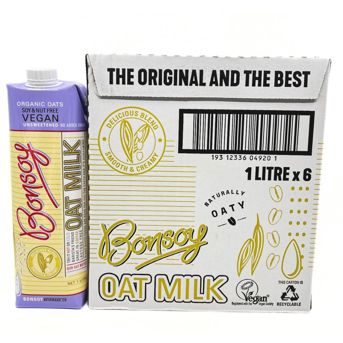 Bonsoy Bonsoy Oat Milk 1Ltrx6 (BOX) – Unique Wholefood