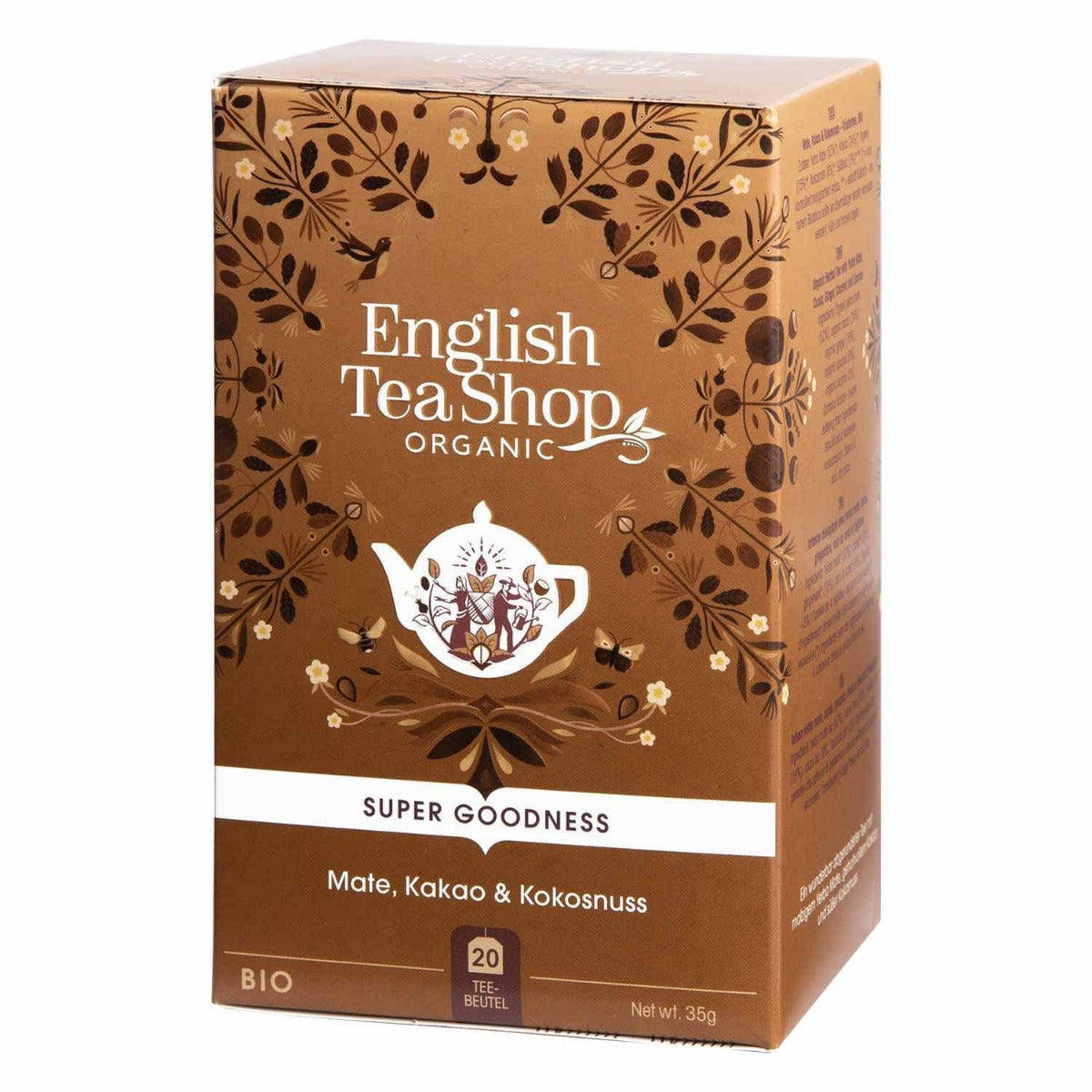 English Tea Shop Yerba Mate, Cacao & Coconut 20 Teabag – Unique Wholefood