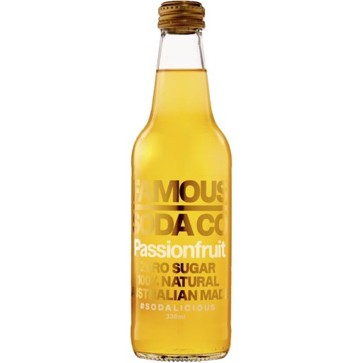 Famous Soda Passionfruit 330ml – Unique Wholefood