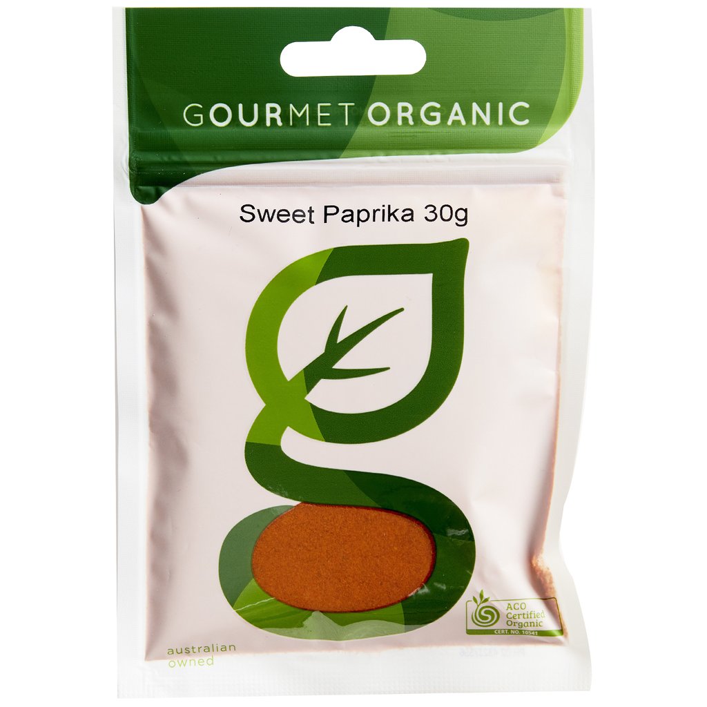 Gourmet Organic Sweet Paprika 30g – Unique Wholefood