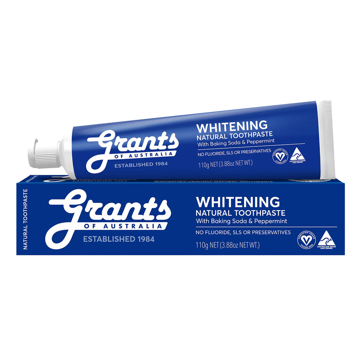Grants of Australia Toothpaste Whitening with Baking Soda & Spearmint ...