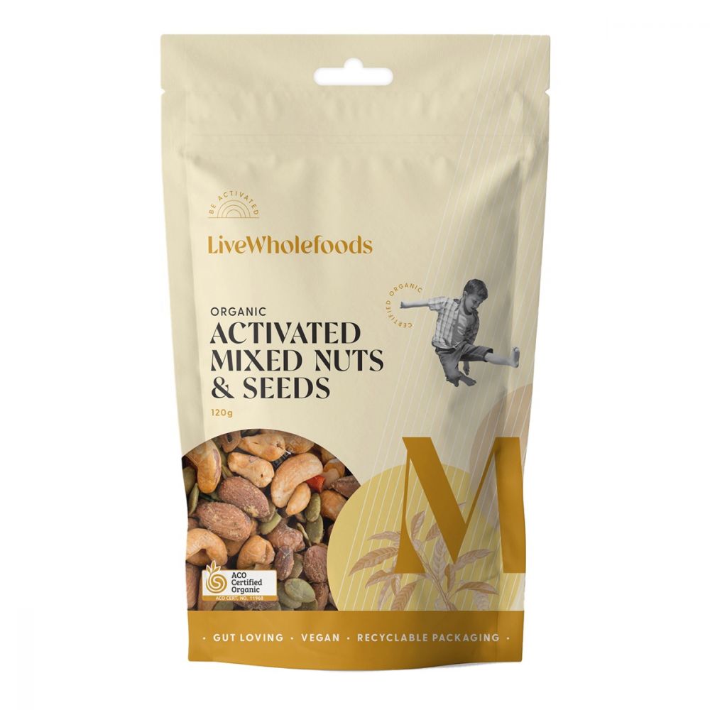Live Wholefoods Activated Mixed Nuts&Seeds 120g – Unique Wholefood