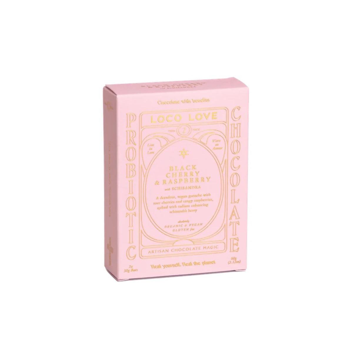 Loco Love Twin Black Cherry & Raspberry Chocolate 70g – Unique Wholefood