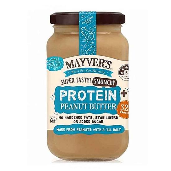 Mayvers Protein Plus Peanut Butter 375g – Unique Wholefood