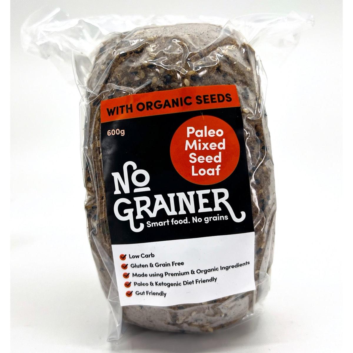 No Grainer Paleo Mixed Loaf 600g – Unique Wholefood