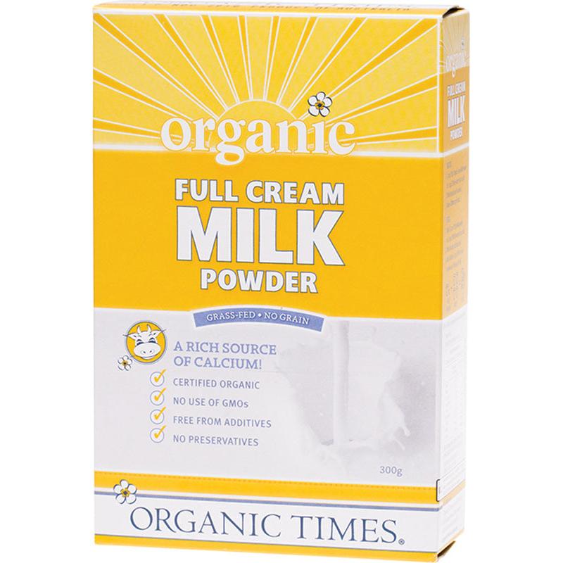 Organic Times Milk Powder Full Cream 300g – Unique Wholefood