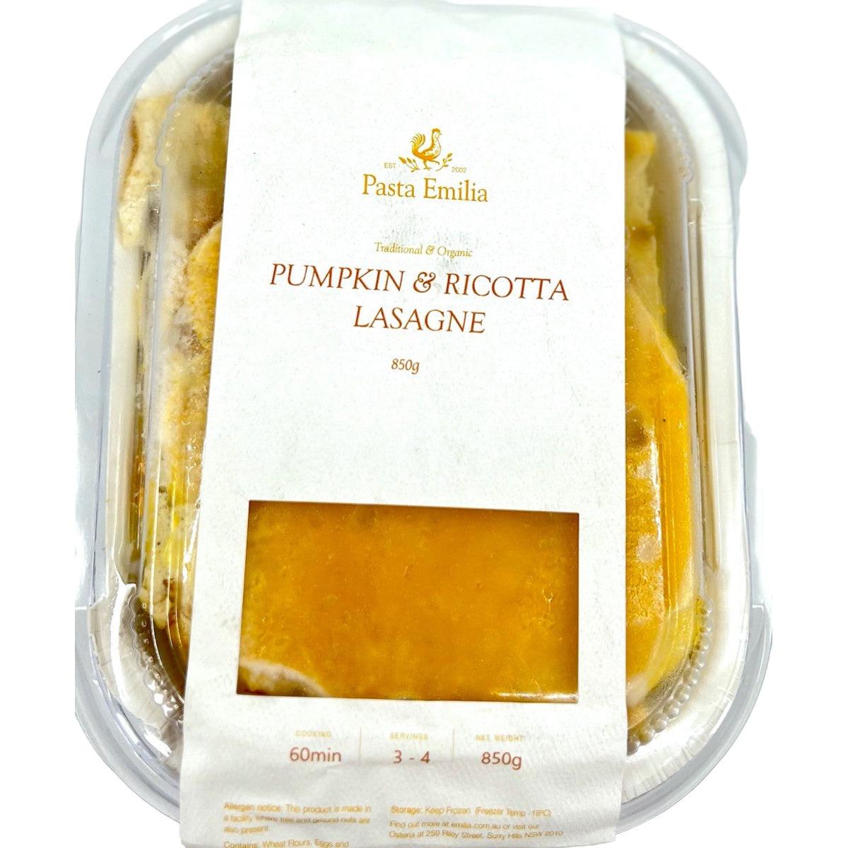 Pasta Emilia Pumpkin & Ricotta Lasagne 850g – Unique Wholefood