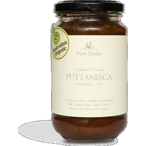 Pasta Emilia Puttanesca Sauce 375g – Unique Wholefood