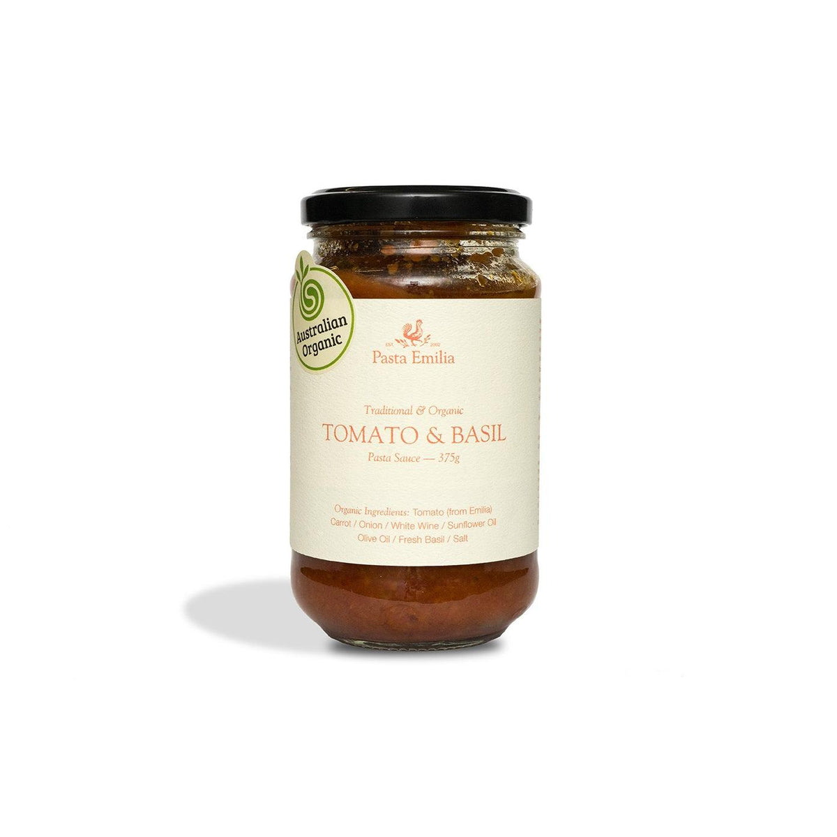 Pasta Emilia Tomato & Basil Sauce 375g – Unique Wholefood
