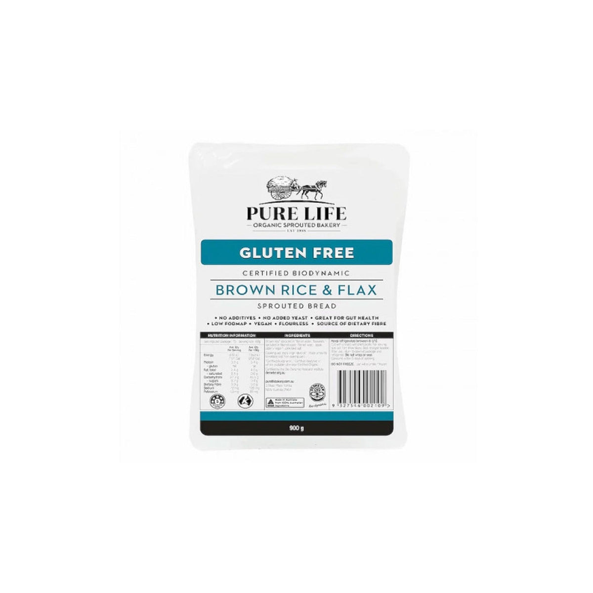 Pure Life GF Brown Rice Flax 900g – Unique Wholefood