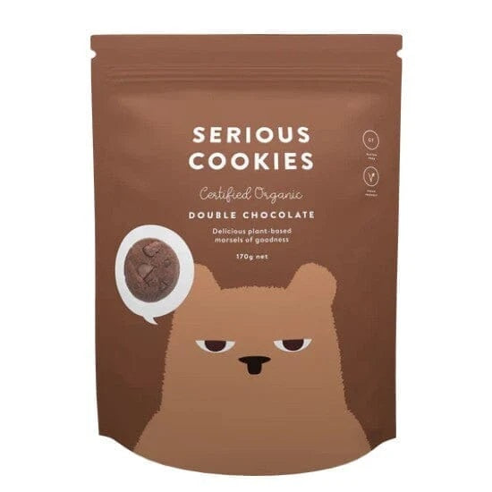 Serious Food Co Cookies Double Chocolate 170g – Unique Wholefood