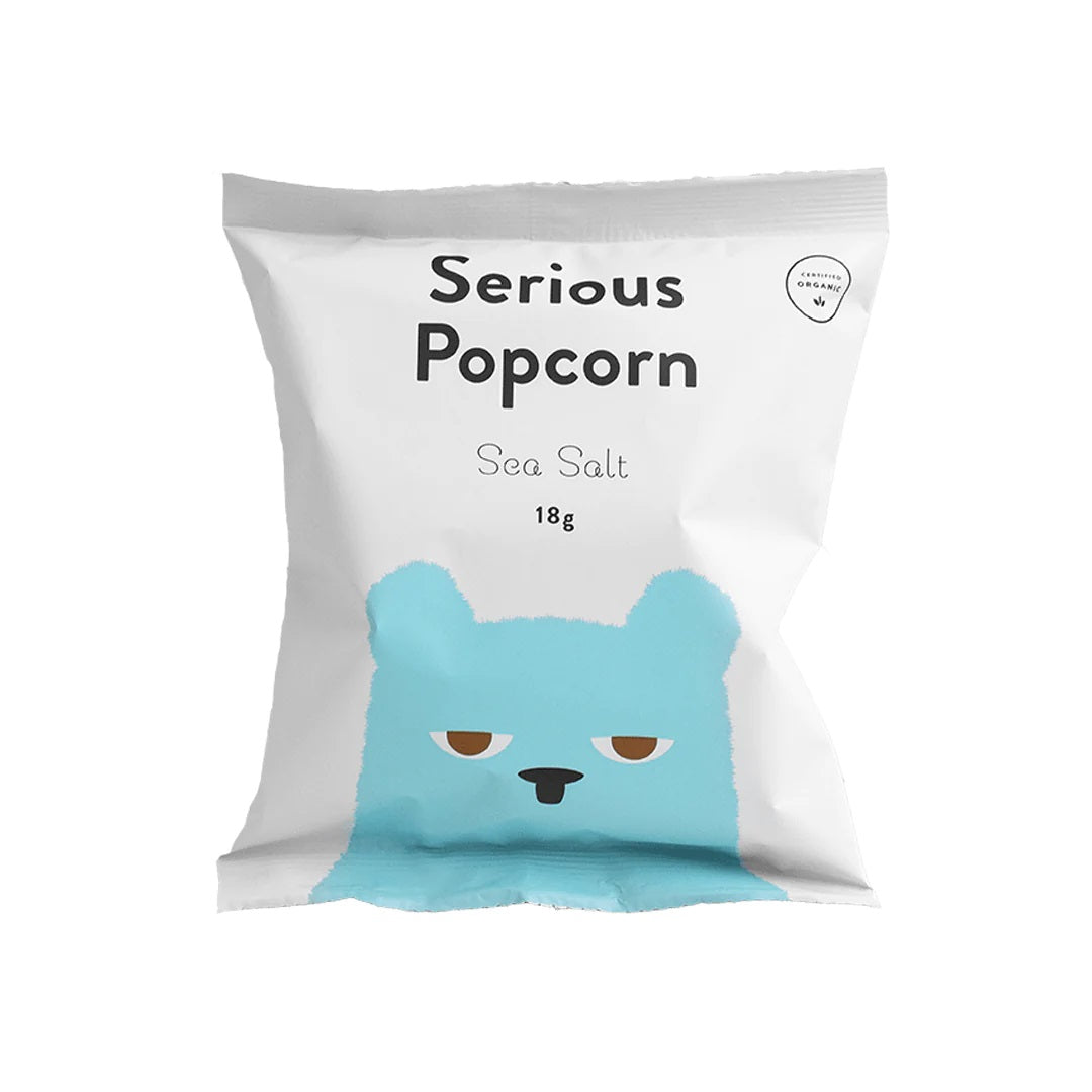 Serious Food Co Popcorn Sea Salt 18g – Unique Wholefood
