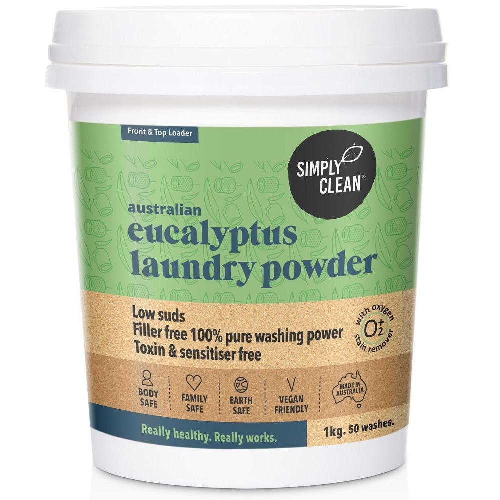 Simply Clean Eucalyptus Laundry 1Kg – Unique Wholefood
