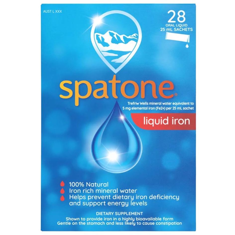 Spatone Liquid Iron Supplement Sachets 25ml x 28 Pack – Unique Wholefood