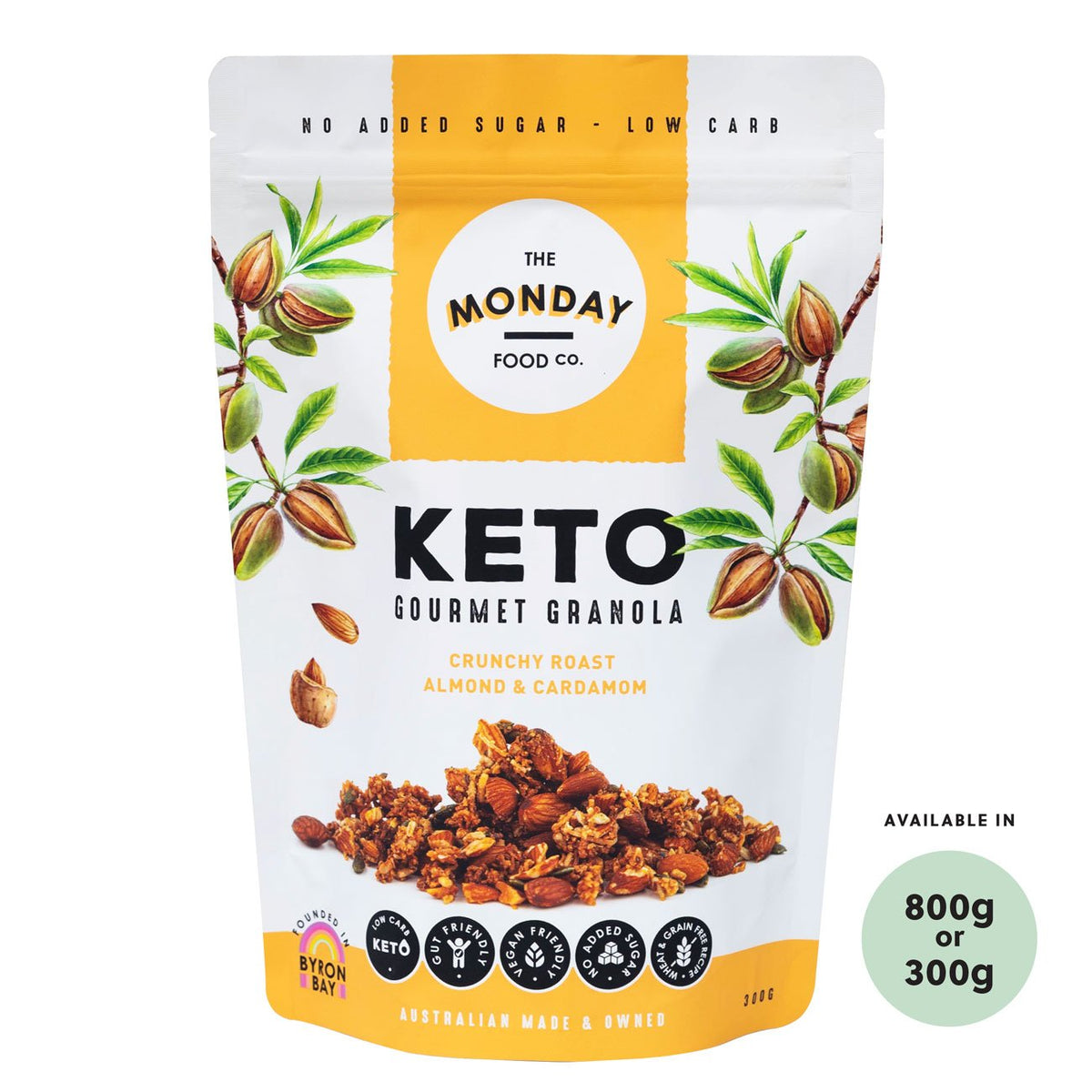 The Monday Food Co Granola R.Almond 300g – Unique Wholefood