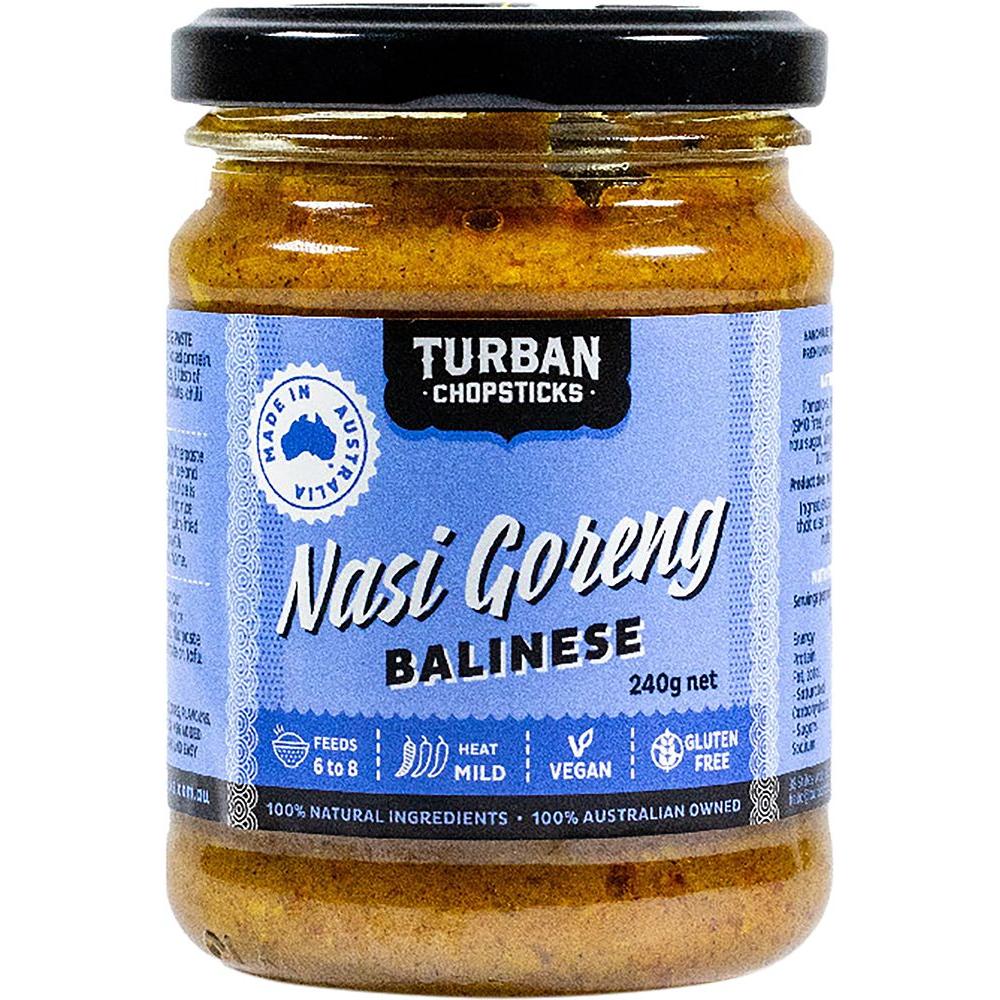 Turban Chopsticks Curry Paste Nasi Goreng Balinese 240g – Unique Wholefood