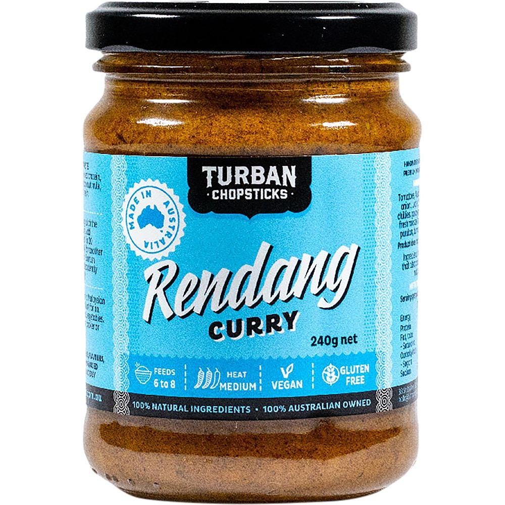 Turban Chopsticks Curry Paste Rendang Curry 240g – Unique Wholefood