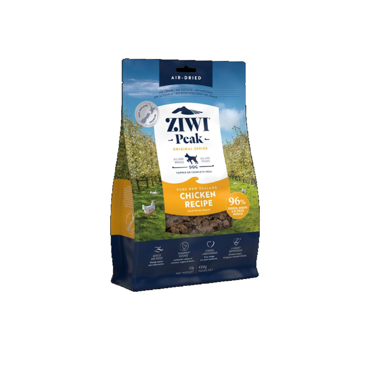 Ziwi Peak Dog Air Dried Chicken 454g – Unique Wholefood